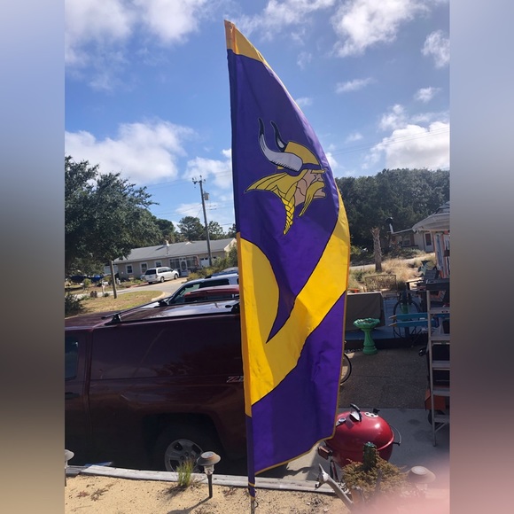 NFL | Other | Viking Banner Flag With Poles | Poshmark